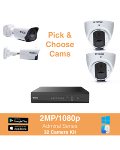 32 Channel Security Camera Systems by SCW