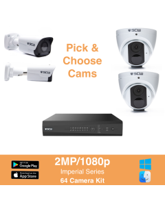 64 Channel Security Camera Systems by SCW
