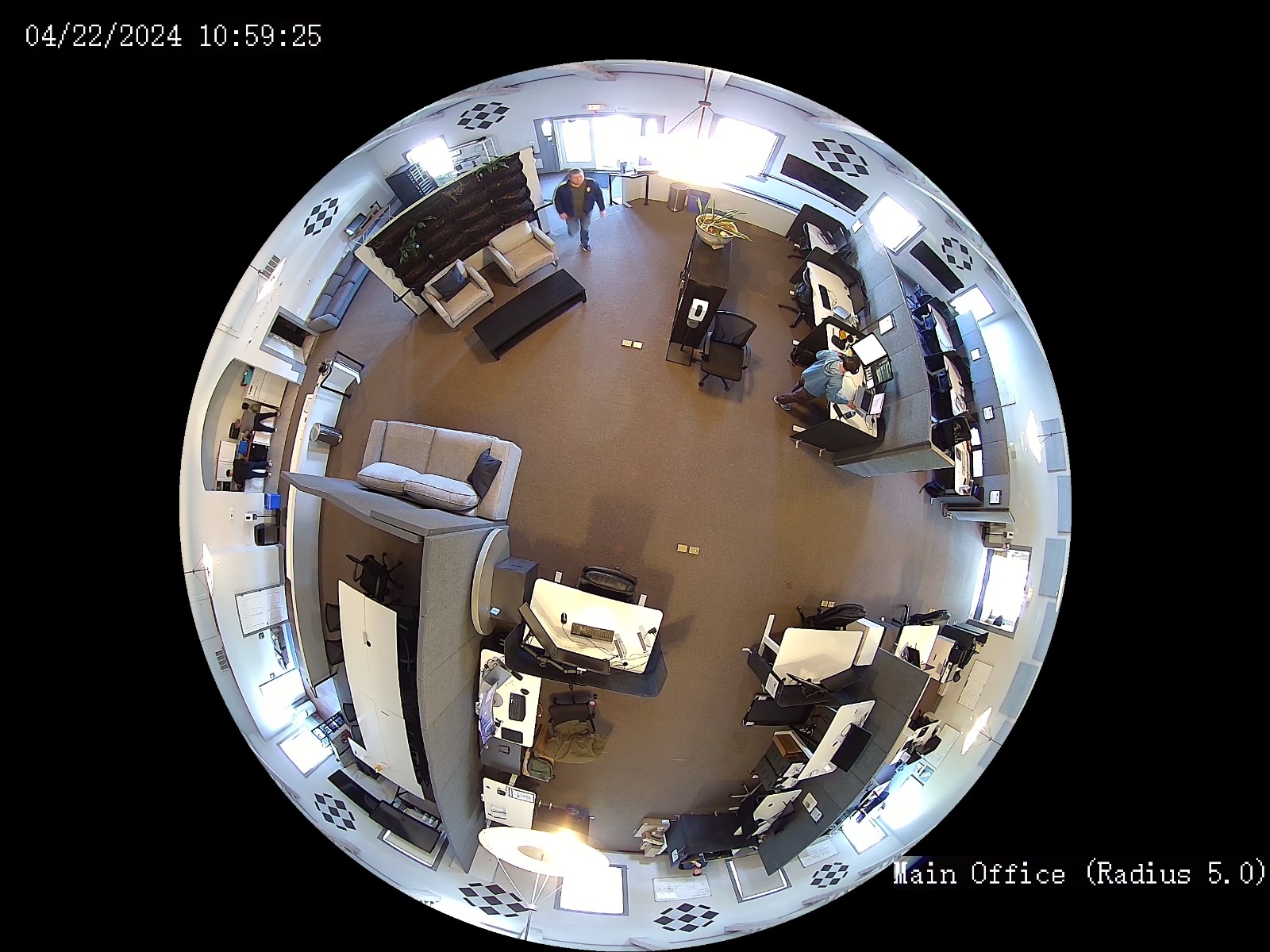 The Radius 5.0 - 5MP 360° Fisheye Dome Camera