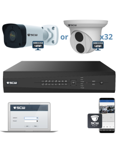 24 Channel Security Camera Systems by SCW
